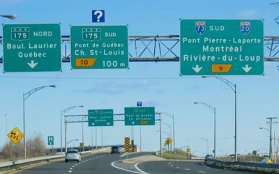 La signalisation routière au Québec