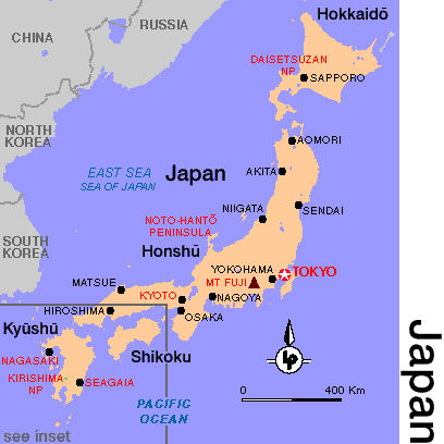 Super Japan * Mais Mapas do Japão