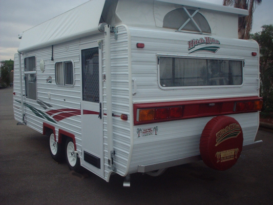 Hitch Hika tandem Caravan - for our "Waltzing Oz Tour"