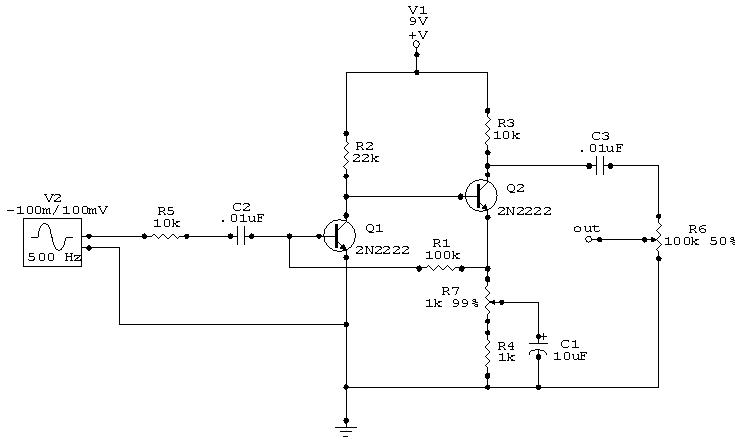 Fuzz Face schematics for both PNP and NPN versions