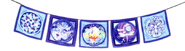 Beautiful Flags -----Sizes vary but each panel is around 9"- 12" inch ...