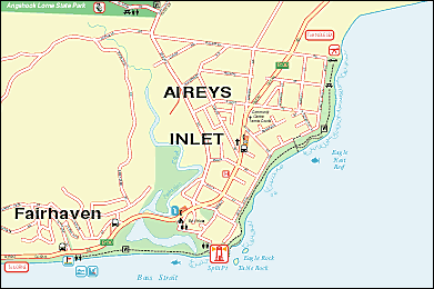 Tour Melbourne - Aireys Inlet Map