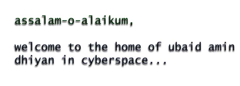 Home Page for Ubaid Diyan