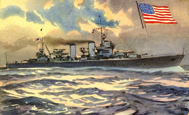 Pictures - USS Tuscaloosa CA-37 - WWII heavy cruiser