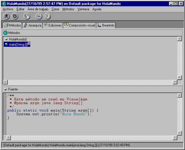 VisualAge for JAVA - Unidad 1