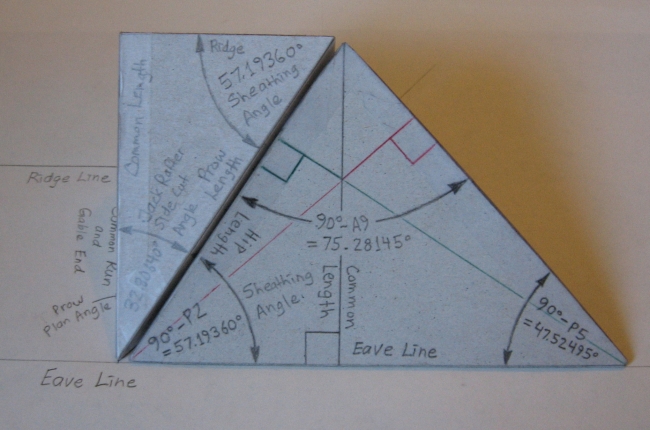 Images of 3D Models of Prow Roof ... Study of the Compound Angle on the ...