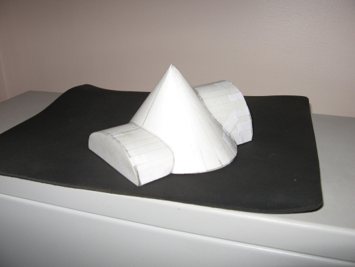 Drawings and Models of Circular Arch intersection with Cone