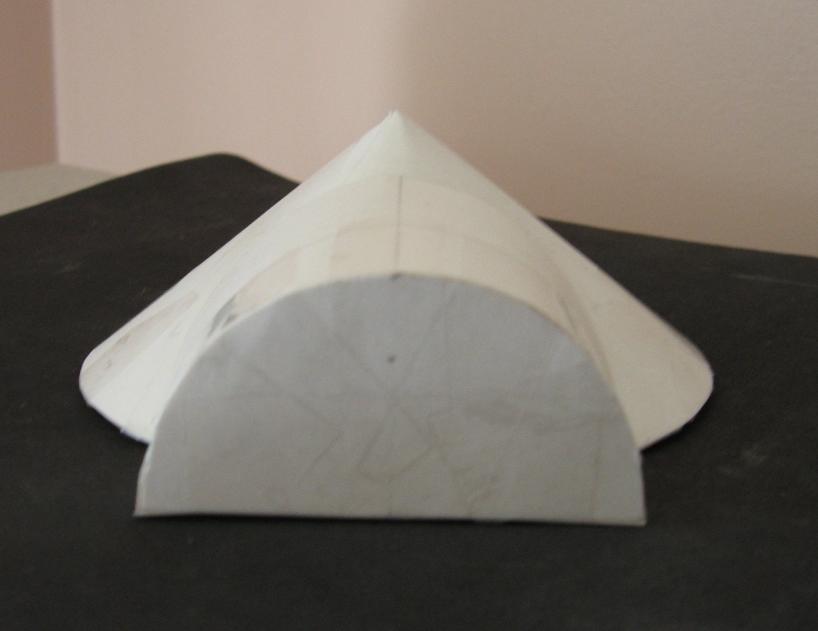 Drawings and Models of Circular Arch intersection with Cone