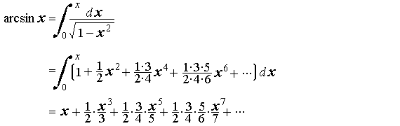 Solution of Arcsin Series