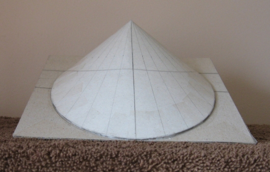 Development, 3D Models and Graphs ... Intersection of Cone with Slope ...