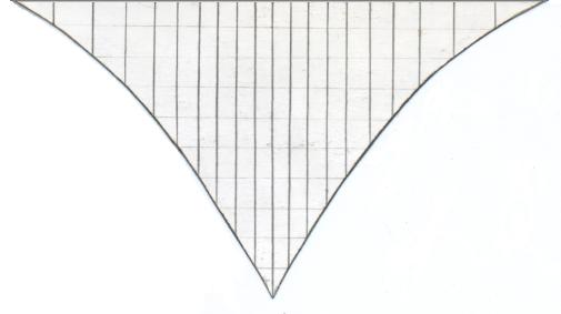 Hexagonal Groin Vault: Barrel profile following a Catenary